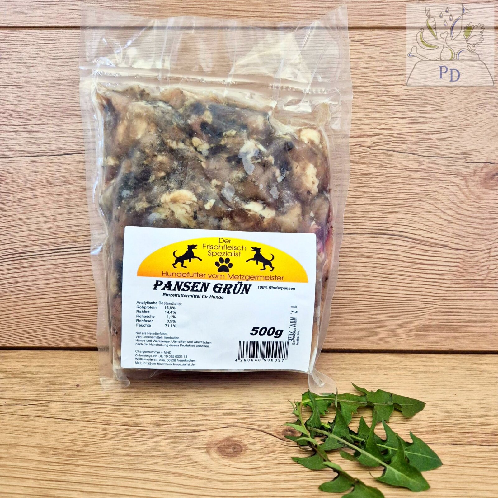 Pansen grün - 500 g (Metzgermeister) - Trockengemüse und Trockenfleis ...